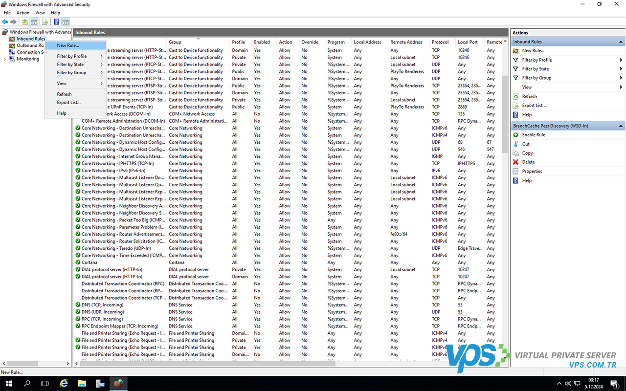Windows Server İşletim Sisteminde Firewall’da Port İzin Verme Rehberi ...